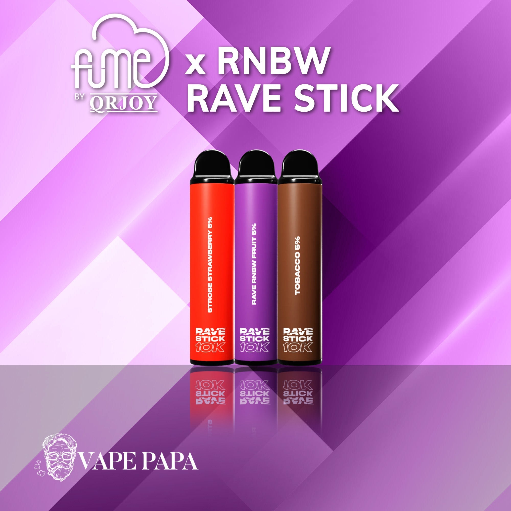 Fume x RNBW Rave Stick Flavors – Vape papa